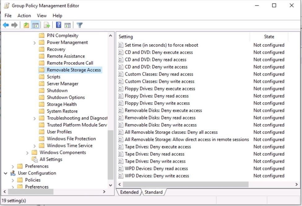How to disable removable media access with Group Policy | TechTarget