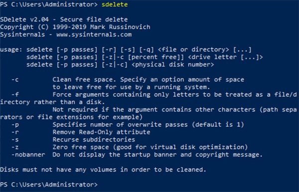 How to use SDelete to ensure deleted data is gone for good | TechTarget