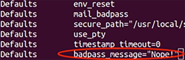 Use sudo insults to add spice to incorrect password attempts | TechTarget