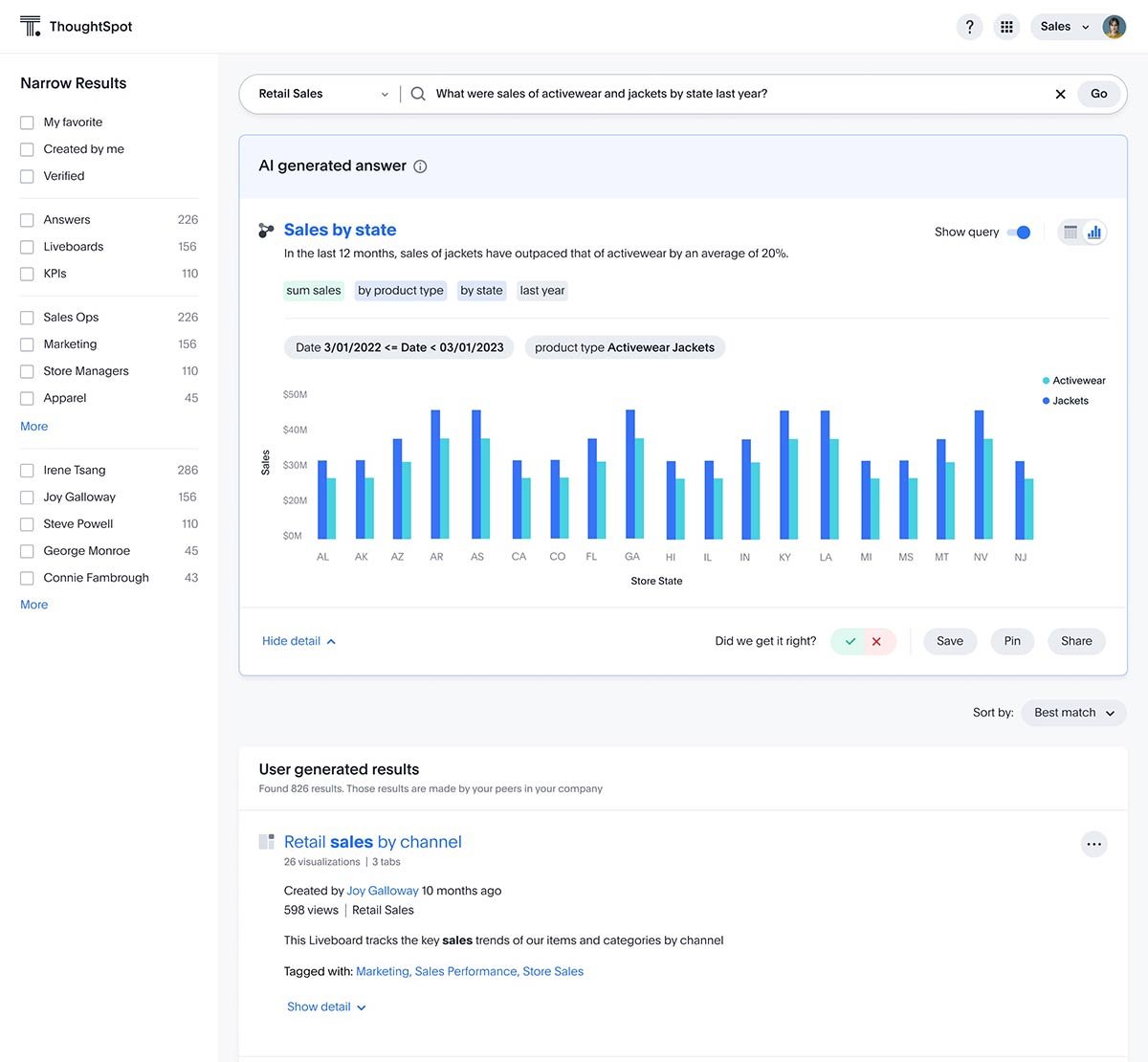 ThoughtSpot unveils new tool that integrates OpenAI's LLM | TechTarget