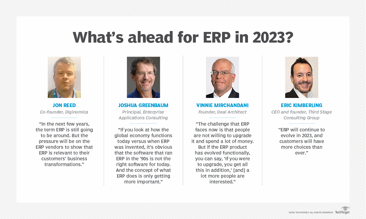 ERP needs relevant functionality in 2023 | TechTarget