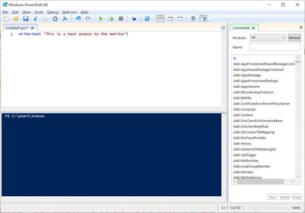 What is Windows PowerShell ISE (Integrated Scripting Environment)?