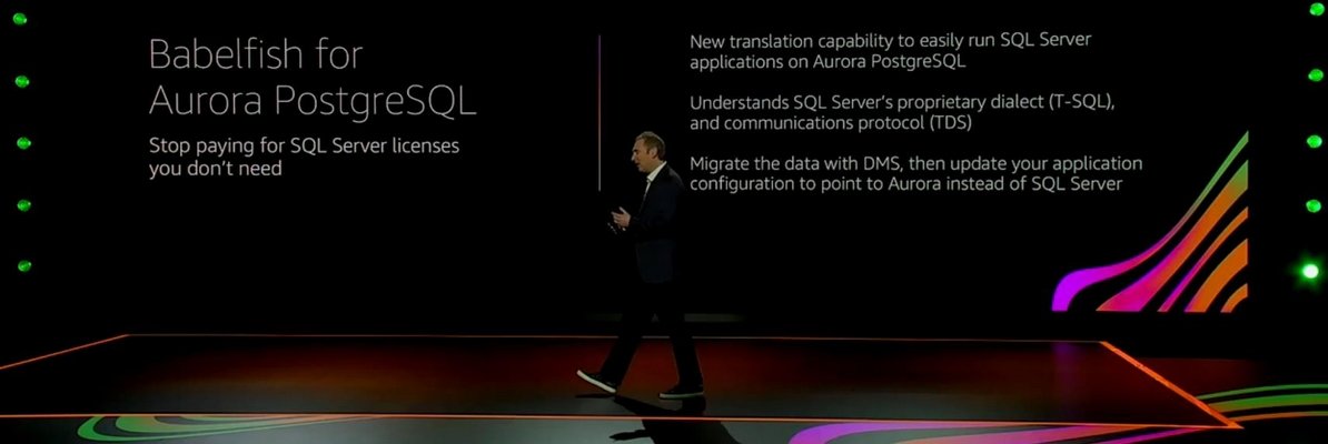 Avec Babelfish, AWS veut attirer les clients de Microsoft SQL server ...